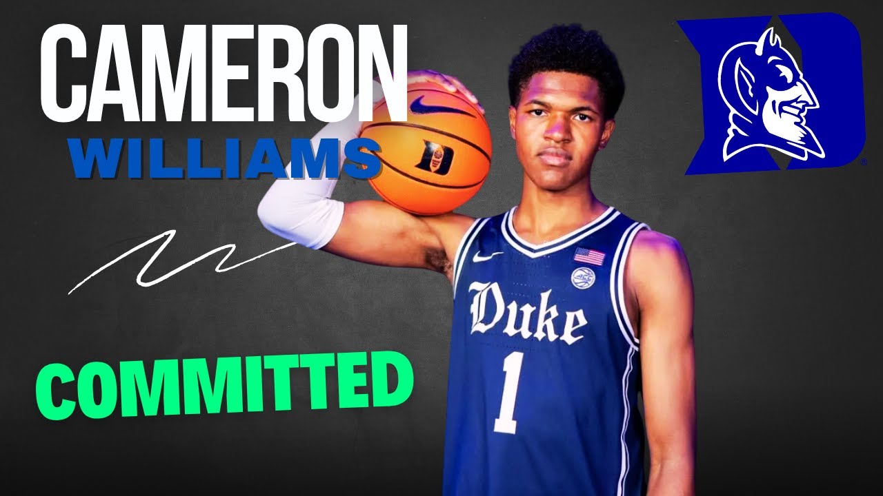 Cameron Williams Commits To Duke! - YouTube