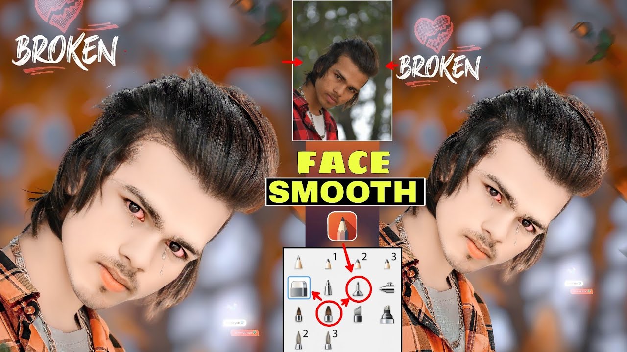 Broken Heart 💔 Photo Editing || orange background photo editing || sad ...