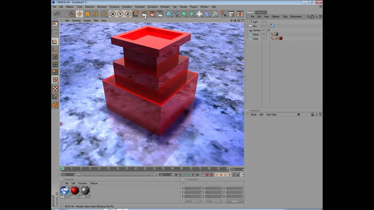 Tutorial Cinema 4D - Render Global illumination -Português F.P - YouTube