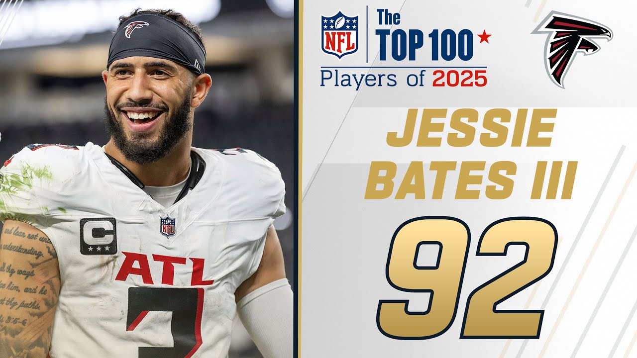 92: Jessie Bates III (S, Falcons) | Top 100 Players of 2025 - YouTube