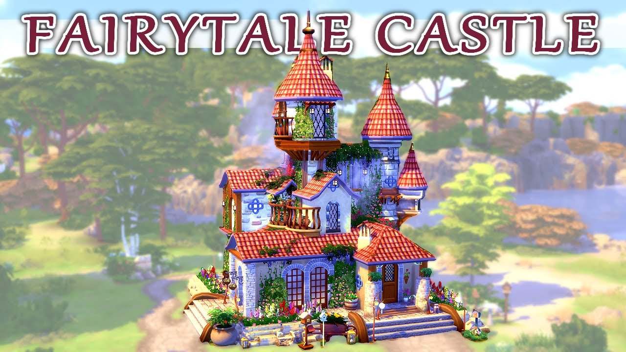 Fairytale Castle | sunnysimsie Collab | Exterior | Sims 4 Speed Build ...