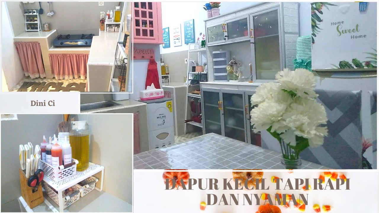 DAPUR KECIL DAN SEMPIT TAPI NYAMAN DAN RAPI - YouTube
