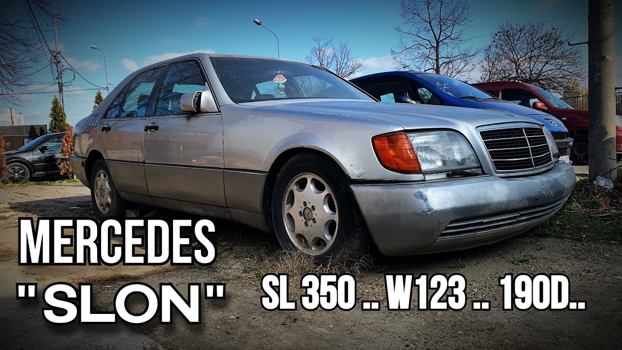 Napuštena MERCEDES-BENZ vozila po Bg-u | W140 “Slon” SL350, 123-ka ...