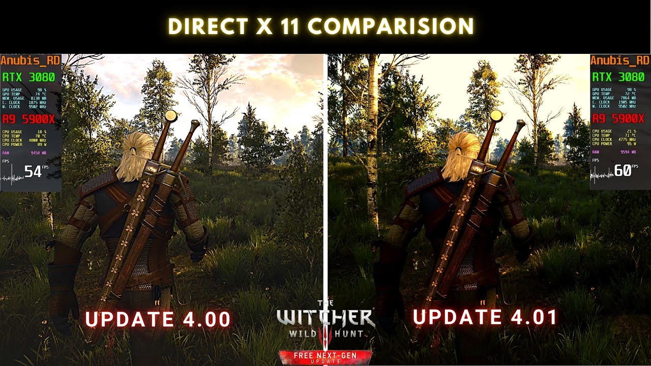 The Witcher 3 Next Gen Patch v4.00 vs v4.01 DirectX 11 Comparison | 4K ...