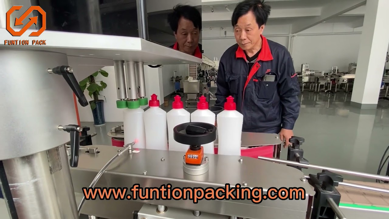 Pull Push Cap/Lid Closing Machine - YouTube