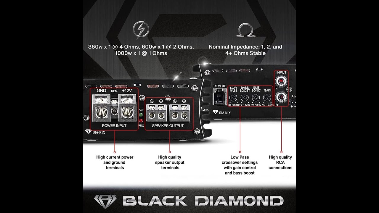 Inside look at the Black Diamond Audio DIA-K1 600W RMS Class D 1800 W ...