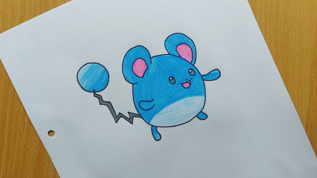 pokemon azurill drawing || how to draw azurill Pokemon || pokemon ...