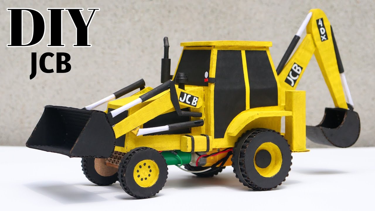 How To Make A JCB | Cardboard JCB At Home - YouTube