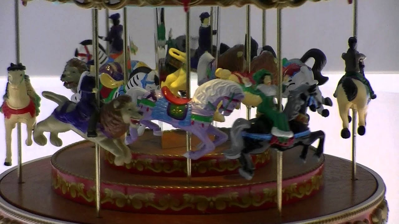 Mr Christmas Triple Decker Musical Carousel - YouTube