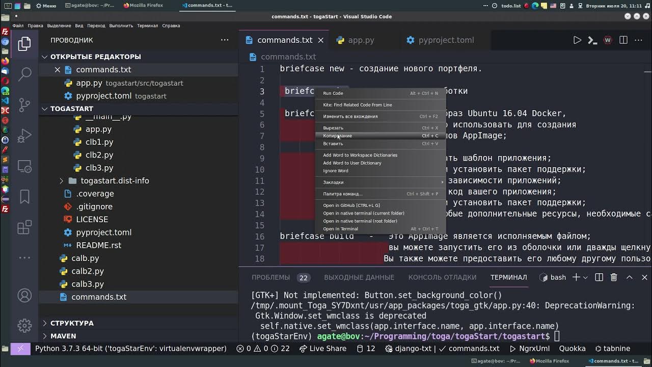 8. Toga BeeWare. Упаковка, конечный файл, обновление приложения. - YouTube