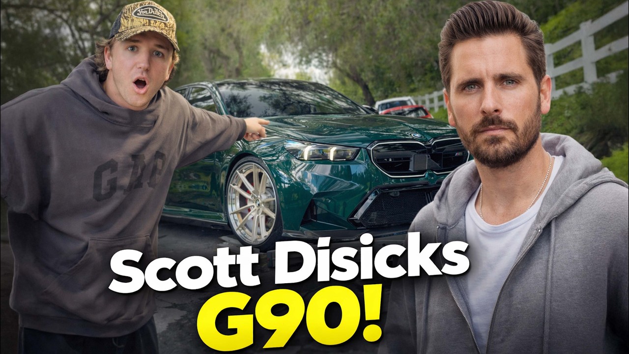 SCOTT DISICK'S REACTION TO HIS NEW G90 M5 - YouTube