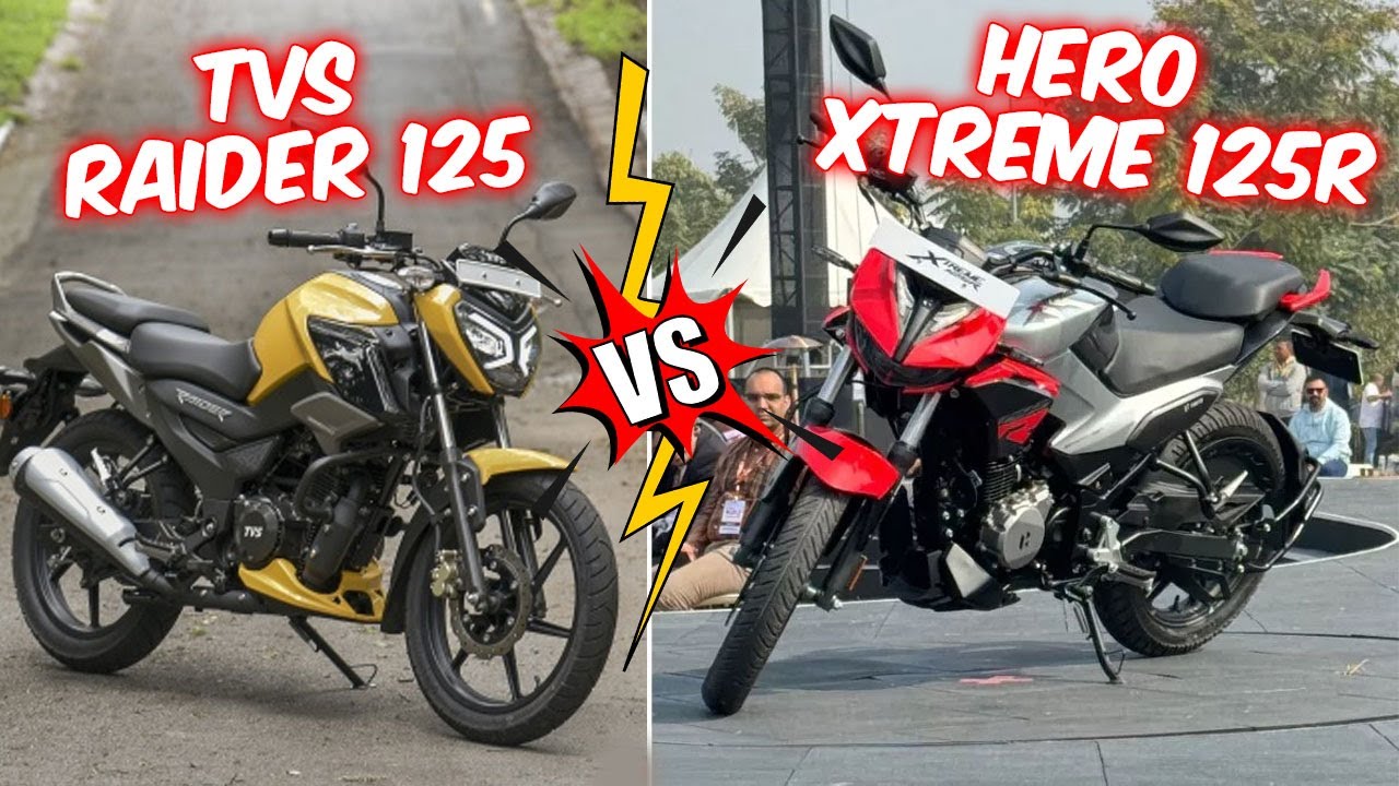 TVS Raider 125 VS Hero Xtreme 125R Comparison || Who is Best ? Xtreme ...