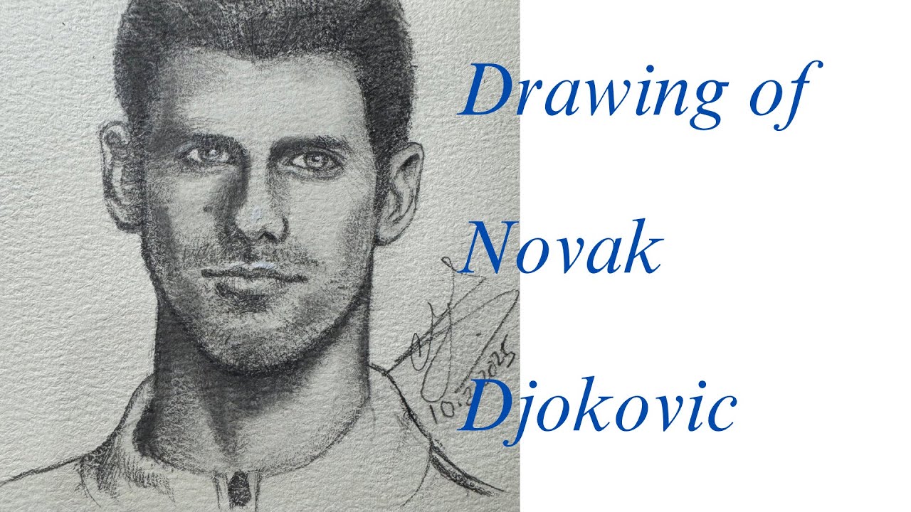Drawing of Novak Djokovic - YouTube