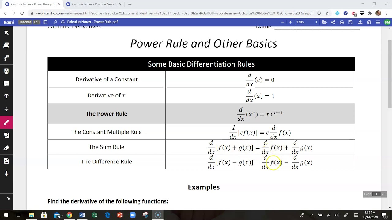 The Power Rule - YouTube
