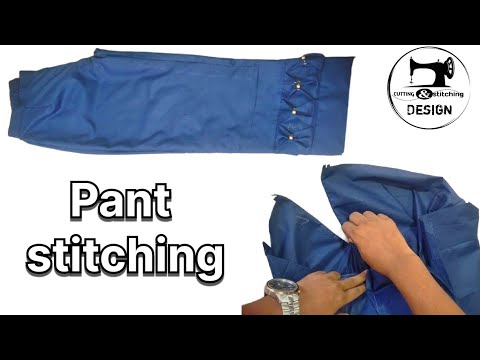 sewing for beginners || pant full stitching || how to sew - YouTube