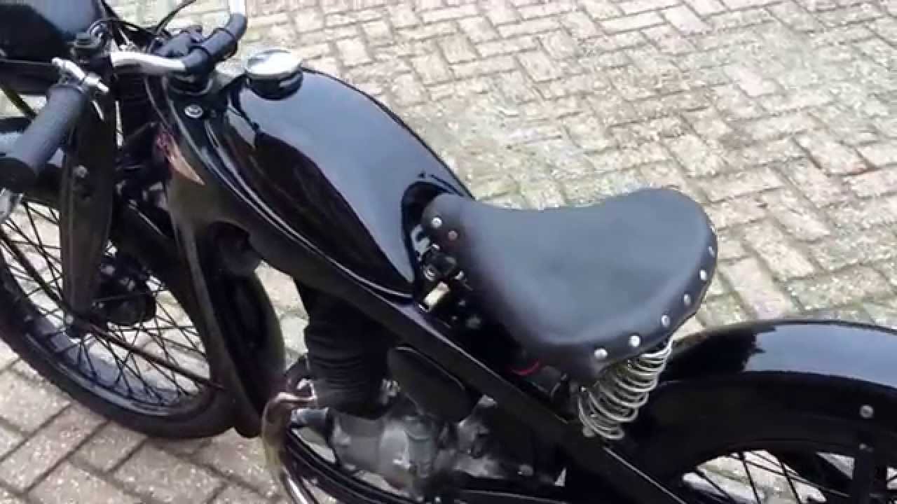 Puch 200 1937 www.classic-motorcycles.nl - YouTube