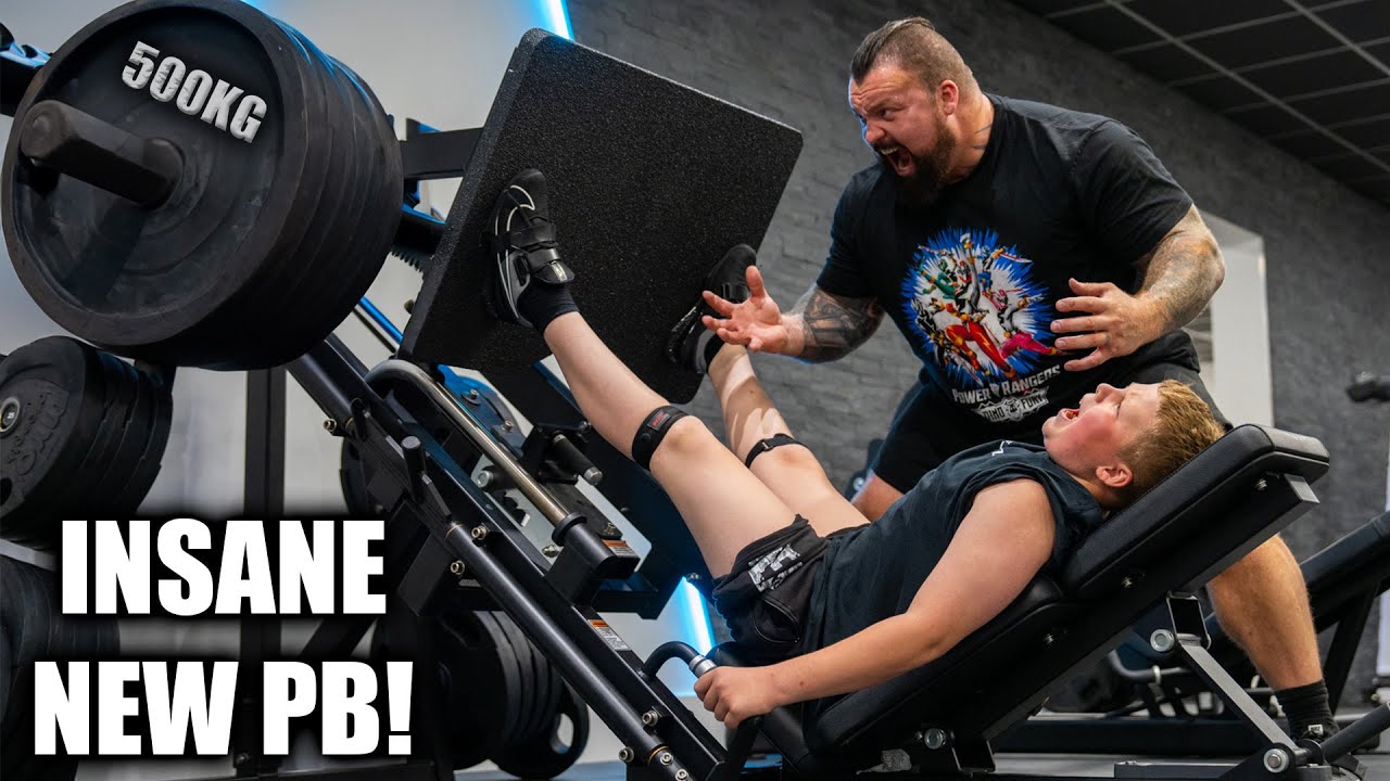 10 YEAR OLD SMASHES HUGE PB ON LEGS! Ft. Eddie Hall - YouTube