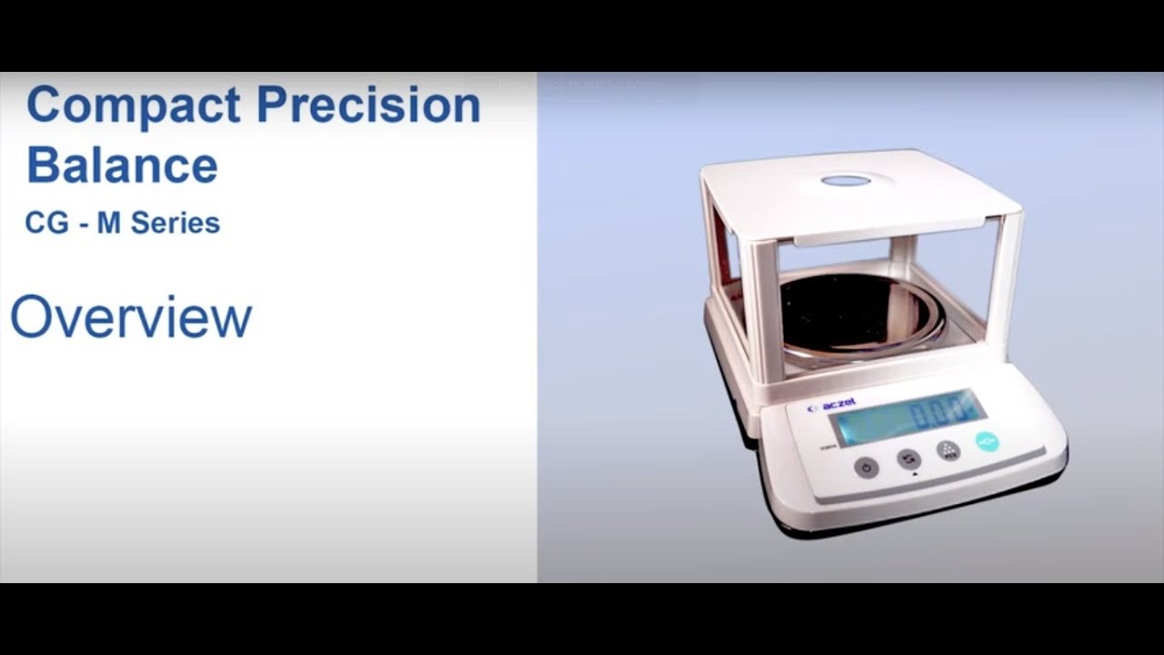 Compact Precision Balance CG M Series1 - YouTube