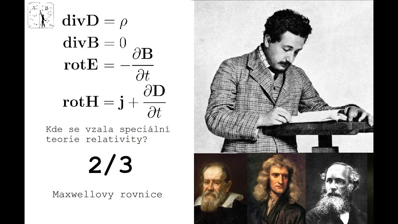 Kde se vzala speciální teorie relativity? Část 2/3 - Maxwellovy rovnice ...