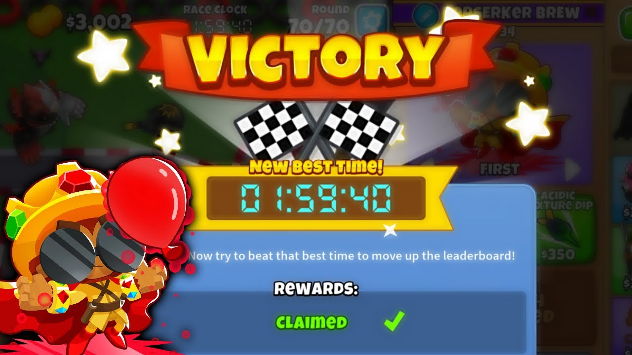 BTD6 Race "Starting One Gear Higher" In 01:59:40 (t50 Strategy; Mobile ...