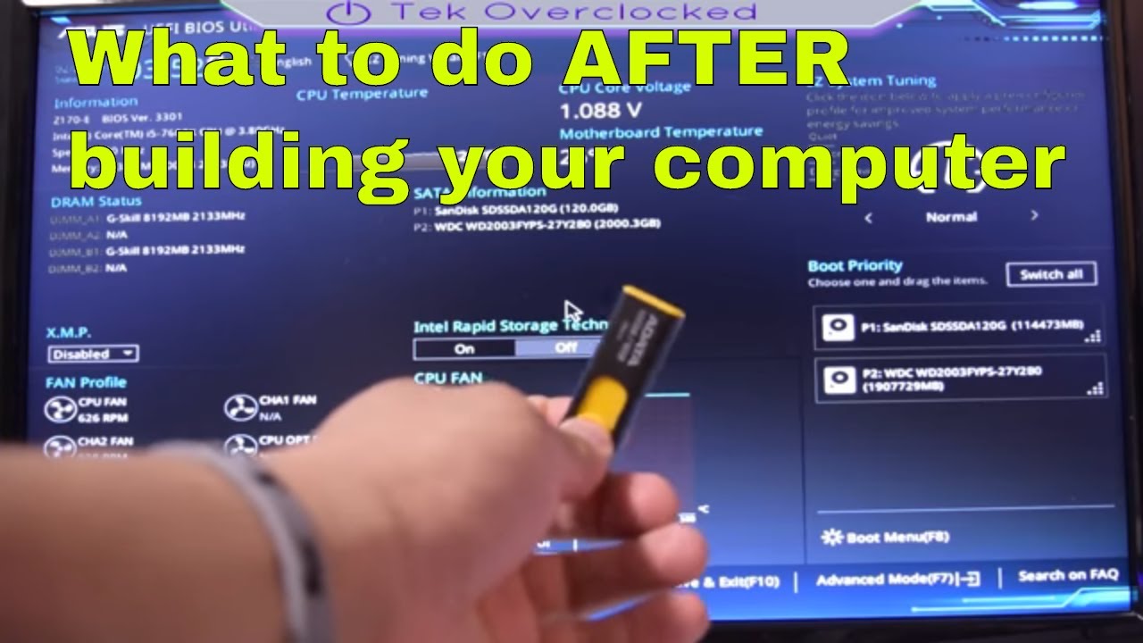 After PC build WHAT NEXT? Windows Drivers Installation BABY STEPS - YouTube