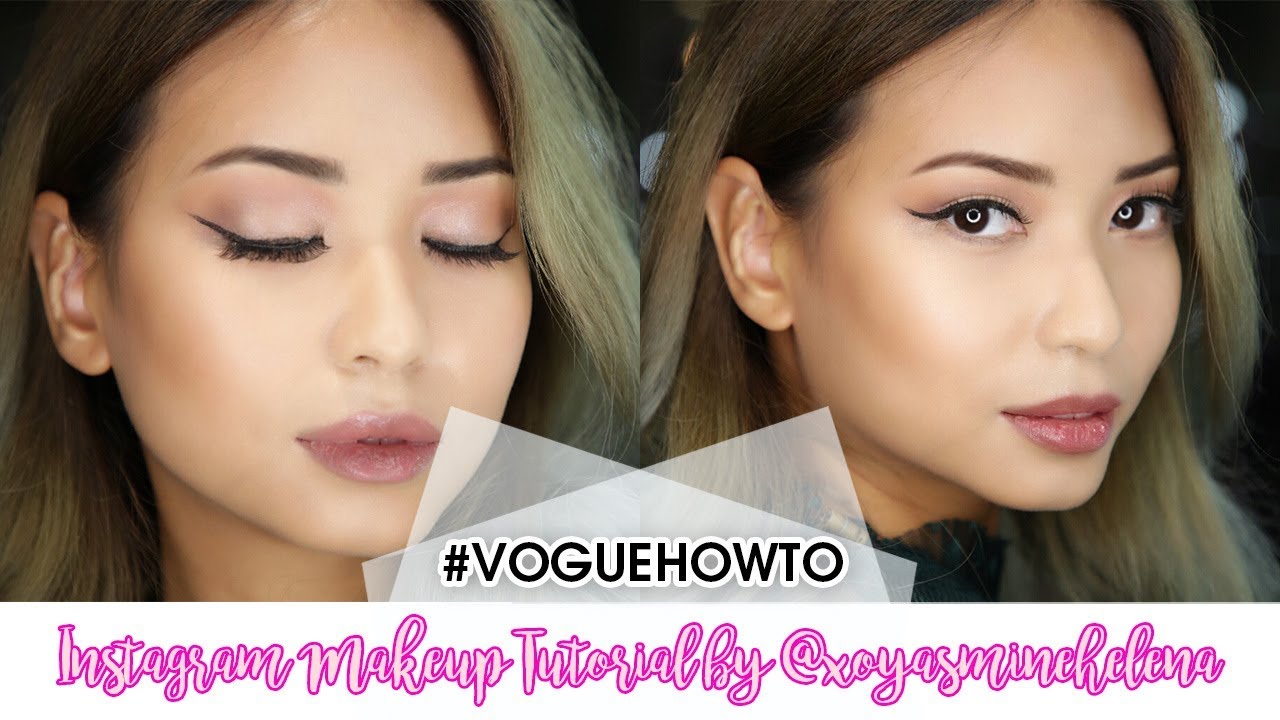 #VogueHowTo Instagram Makeup Tutorial by @xoyasminehelena - YouTube