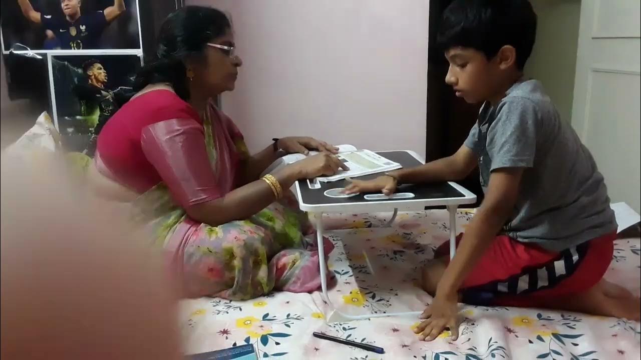 Teaching Tamil to my student who is in 6th std@Saraswathi Online Home Tutor-Chennai - YouTube