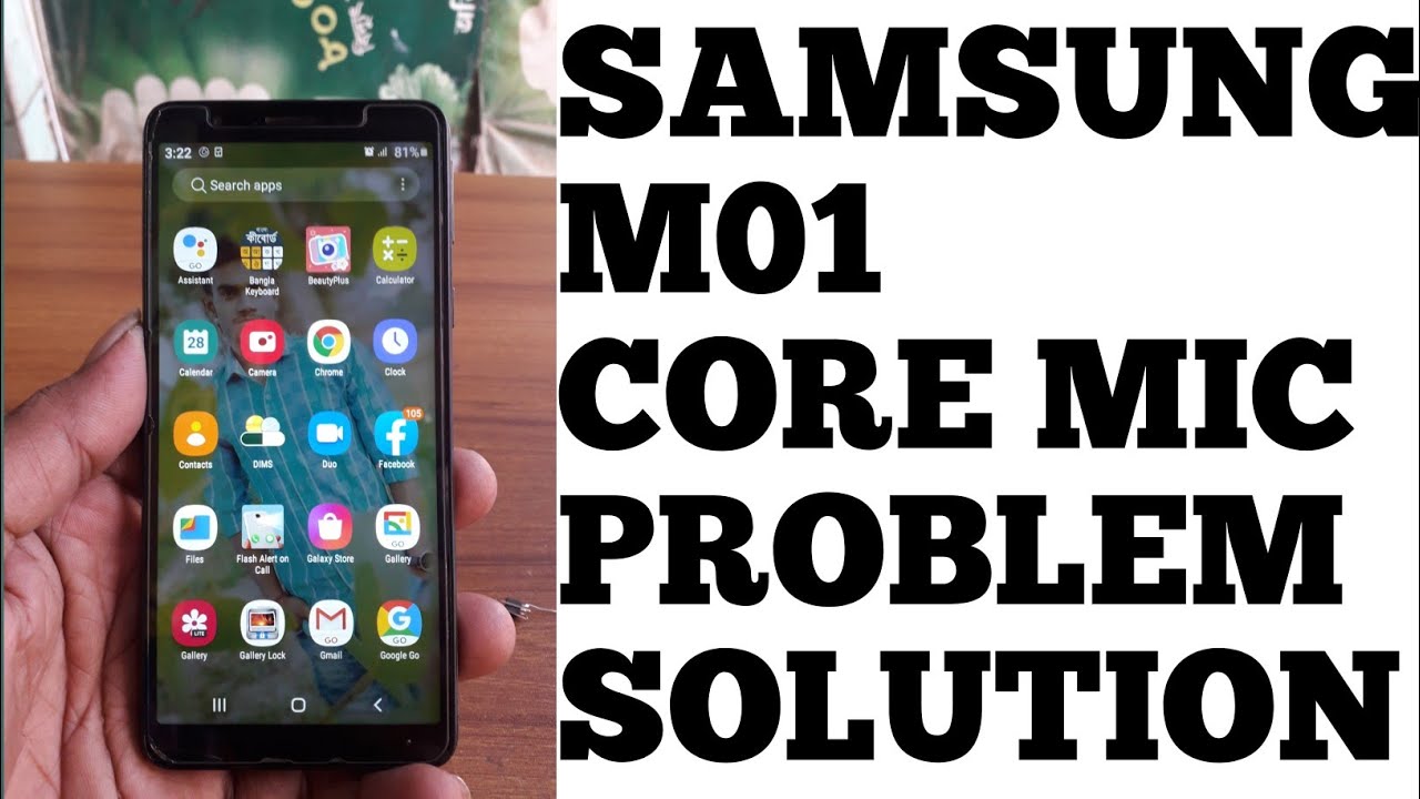 samsung m01 core mic problem - YouTube