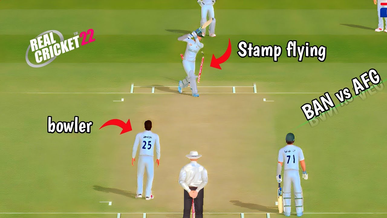 Real Cricket 22 New Realistic Test Wickets | BAN vs AFG test match ...