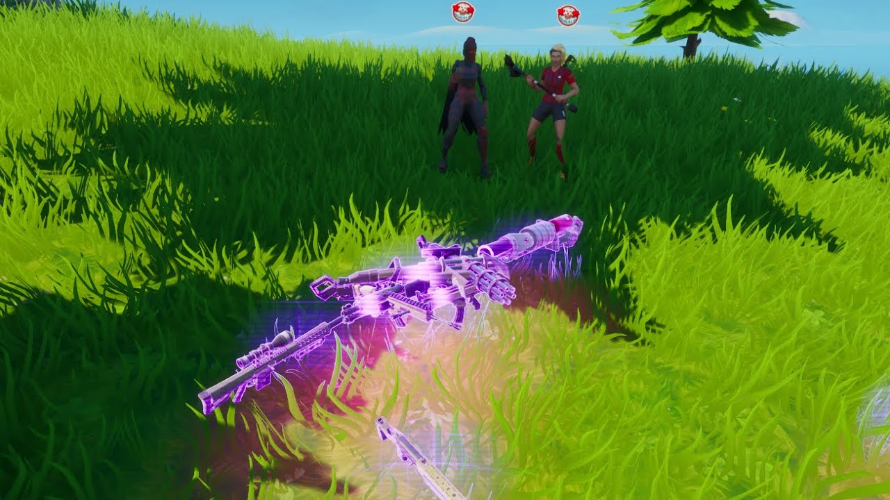 Purple only challenge in Fortnite! - YouTube