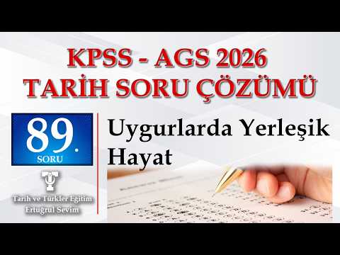 KPSS - AGS 2026 TARİH SORU ÇÖZÜMÜ | SORU 29 / 89