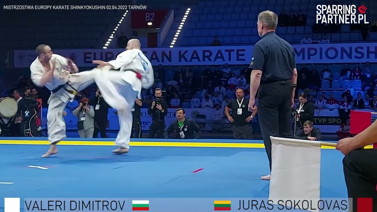 Valeri Dimitrov vs Juras Sokolovas Men -85kg Final European Karate ...