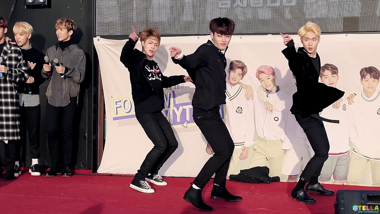 161112 마이틴(MYTEEN) 시헌, 천진, 준섭-댄스 퍼포먼스/해운대 윙카 버스킹 - YouTube