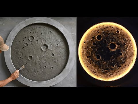 Making your own moon is very easy with cement