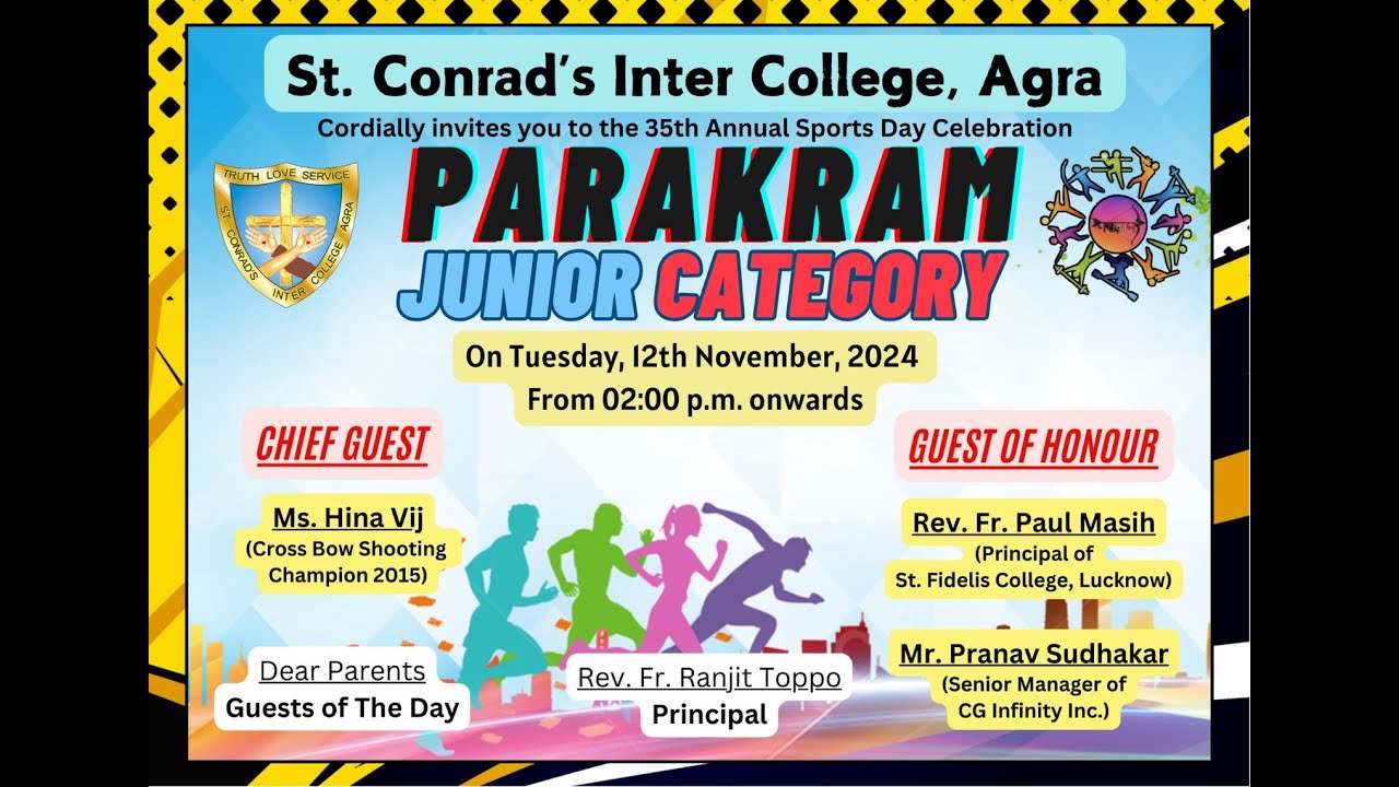 St.Conrad's Inter Collage,Agra 35th Annual Sports Day (2024-2025) - YouTube
