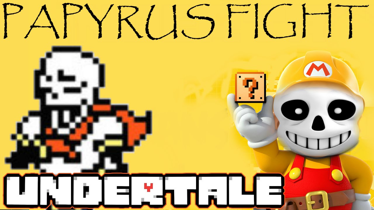 Undertale meets Super Mario Maker - Papyrus FIGHT! - YouTube