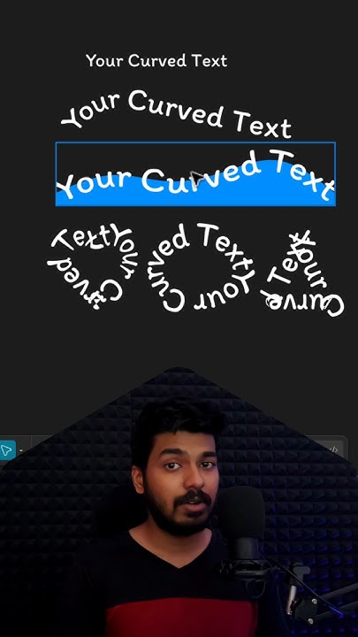 How to Curve Text using Figma Draw Brush Stroke | Figma Hacks - YouTube