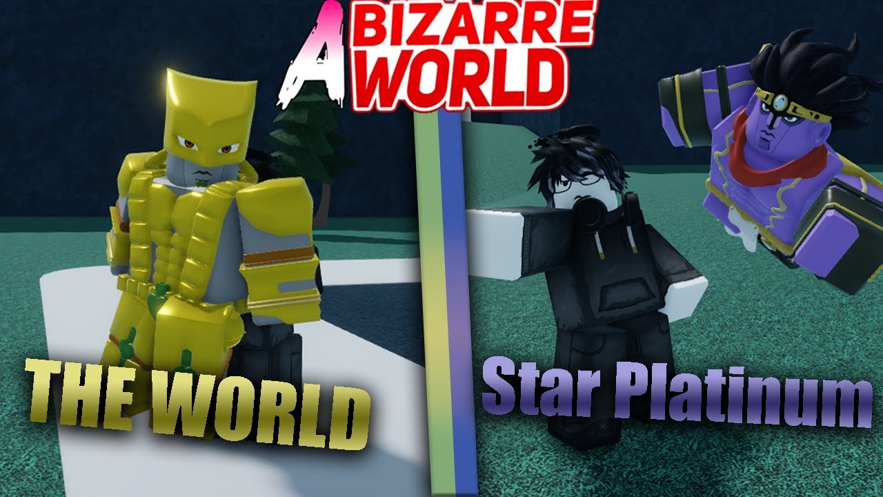 THE WORLD & Star platinum Showcase | Roblox A Bizarre World: Rewritten ...