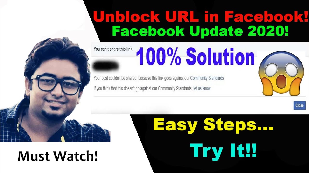 How to unblock blocked URL in Facebook 2020 || 100% solution ...