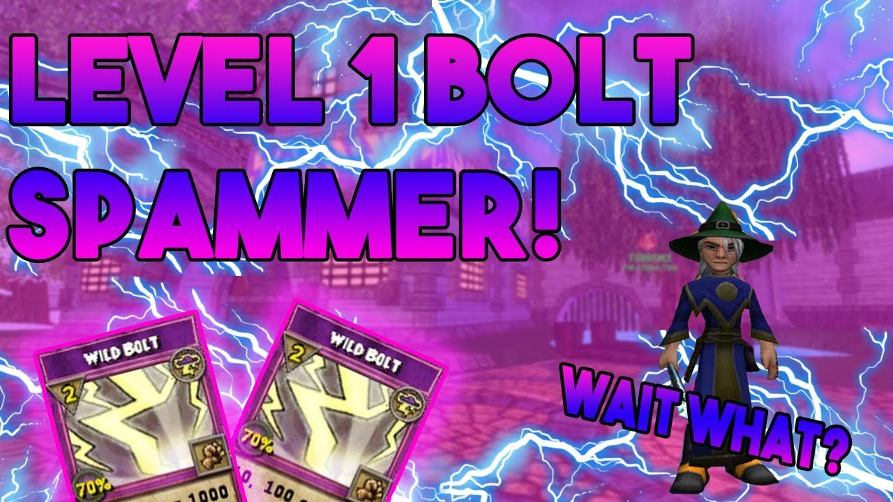 Wizard101: The Level One Wild Bolt Spammer! (LEVEL ONE PVP) - YouTube
