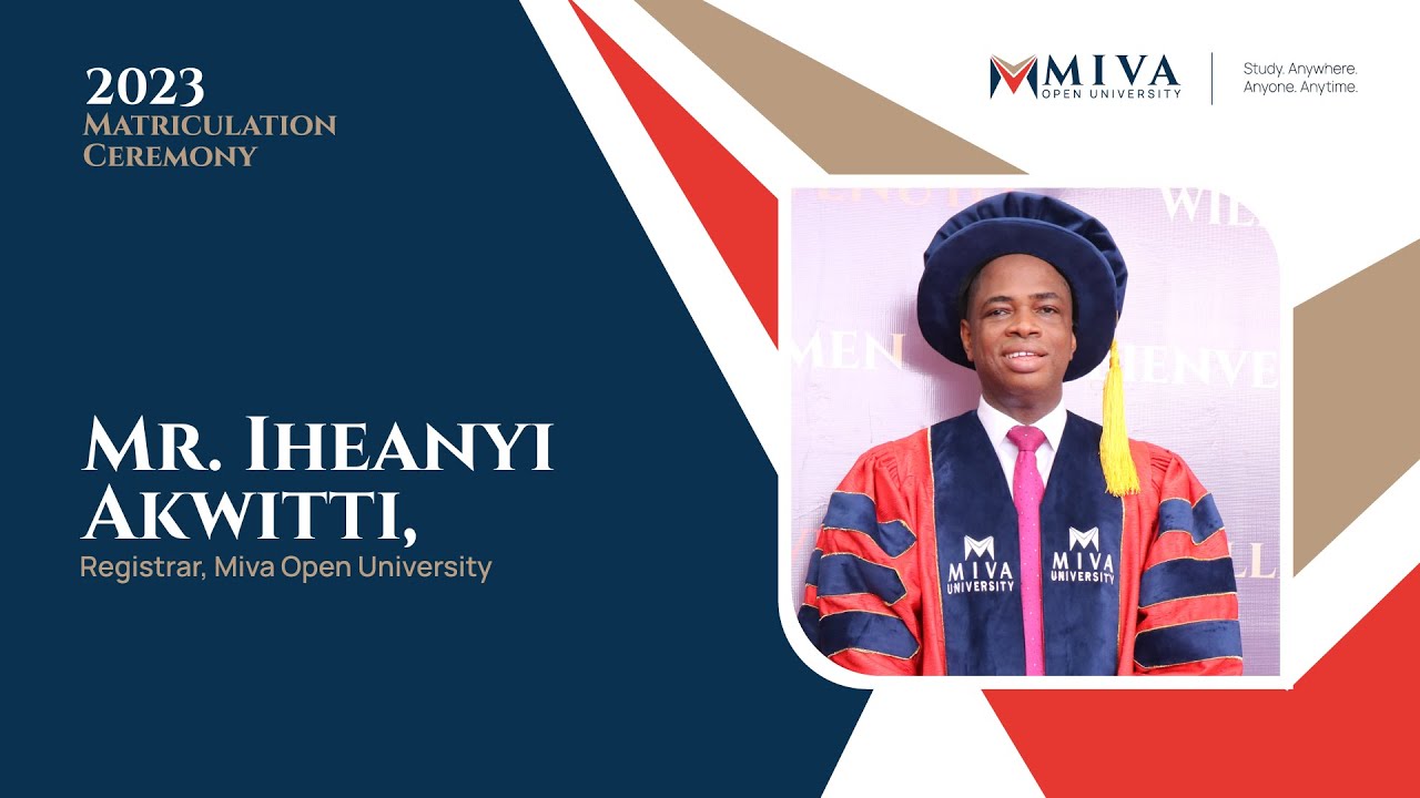 Oath Taking at Miva Open University Maiden Matriculation Ceremony - YouTube