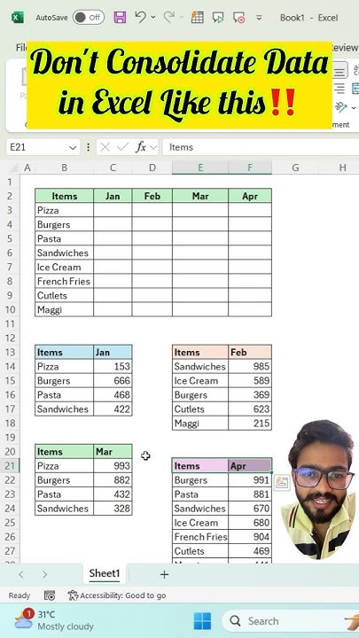 Dont Consolidate Data Manually In Excel‼️instead Use Amazing Trick Day 21 Learn Excel