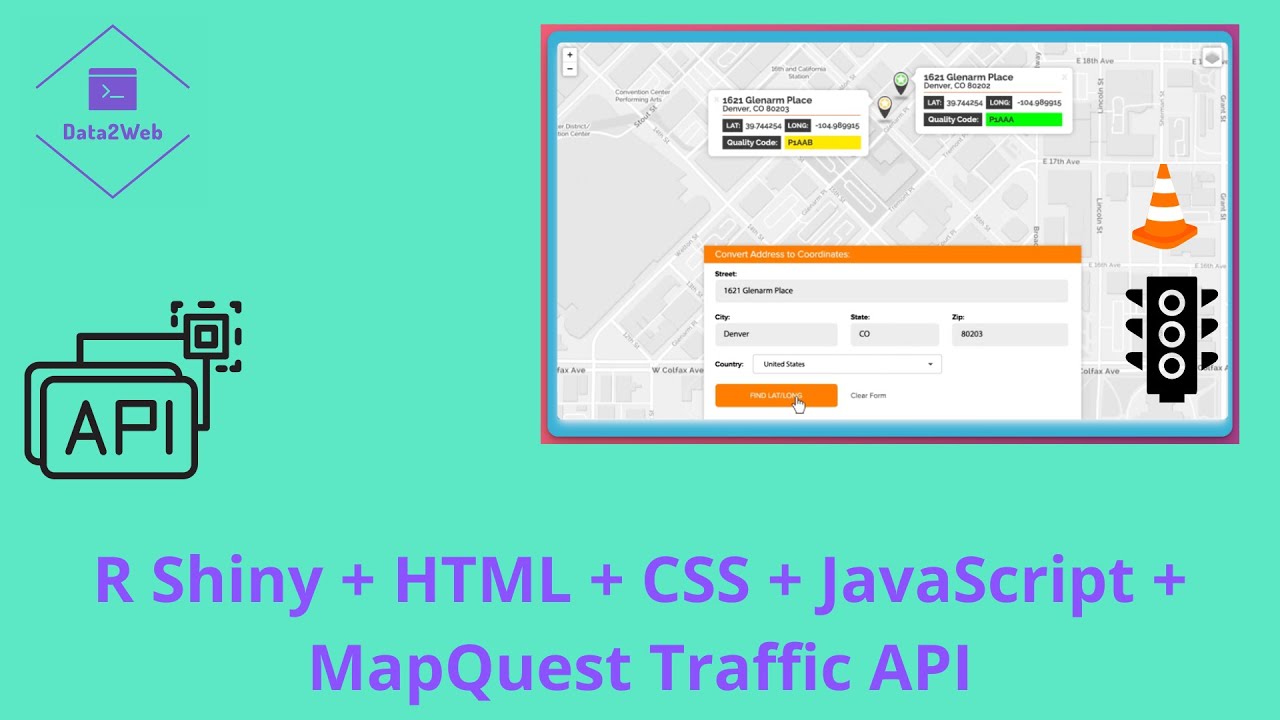 R Shiny Ui With Html Traffic Api Integration Youtube