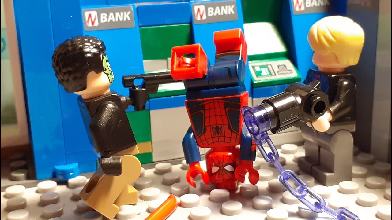 Lego Spider-Man: Bank Robbery | LEGO MARVEL Spider-Man Stop Motion ...