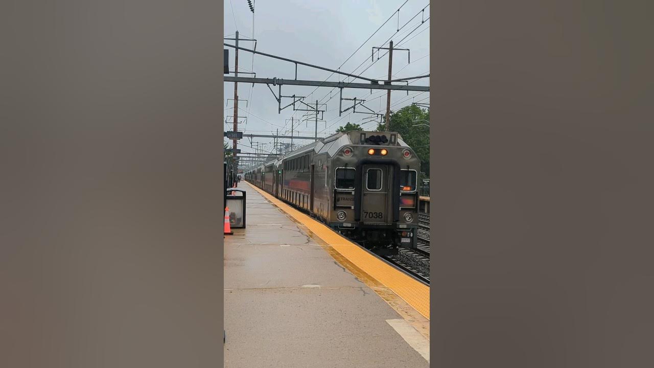 NJT Multilevel #7038 Departs out of Princeton Junction - YouTube
