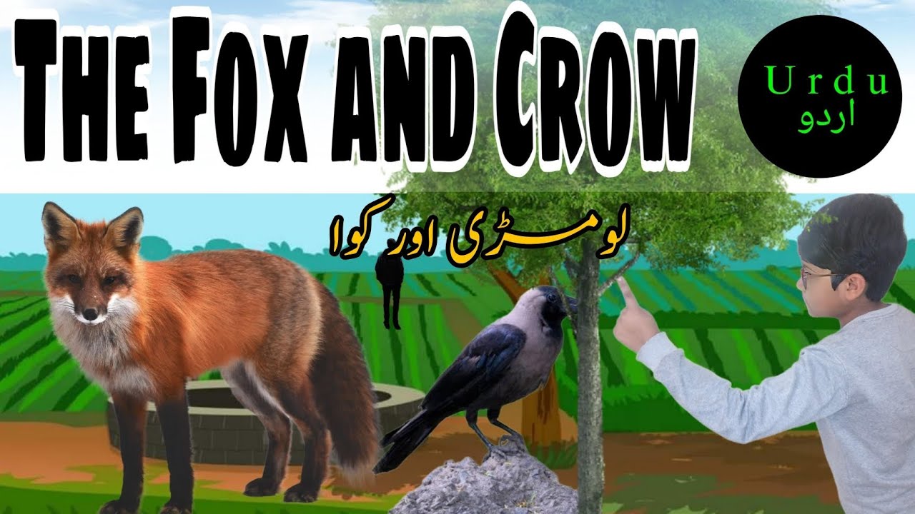 The Fox and Crow I Urdu Moral Story for Kids I Chintu Tv Urdu - YouTube