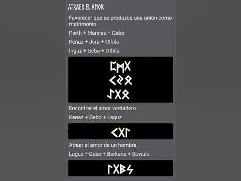 las runas y sus beneficios - YouTube