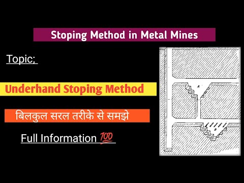 Underhand Stoping Method in metal mines | Non Coal | Unit-2 | Stoping ...