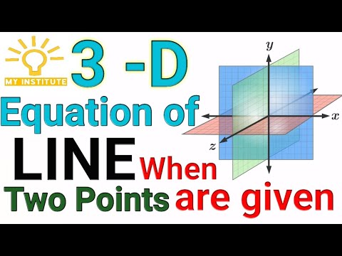 3d class-12 Equation of Line in 3D Geometry Class-12 Cbse NCERT - YouTube