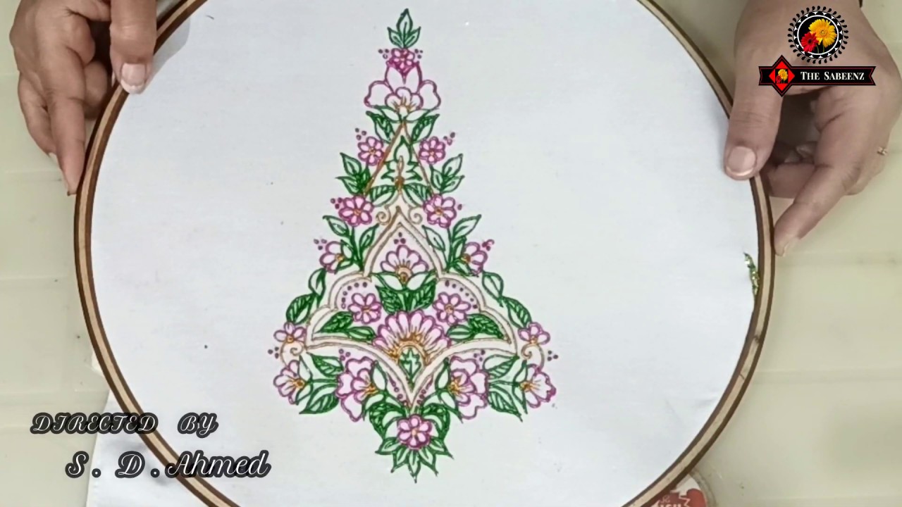Gutta Work- Simple Outline Work With Colourful Gutta Cones. - YouTube